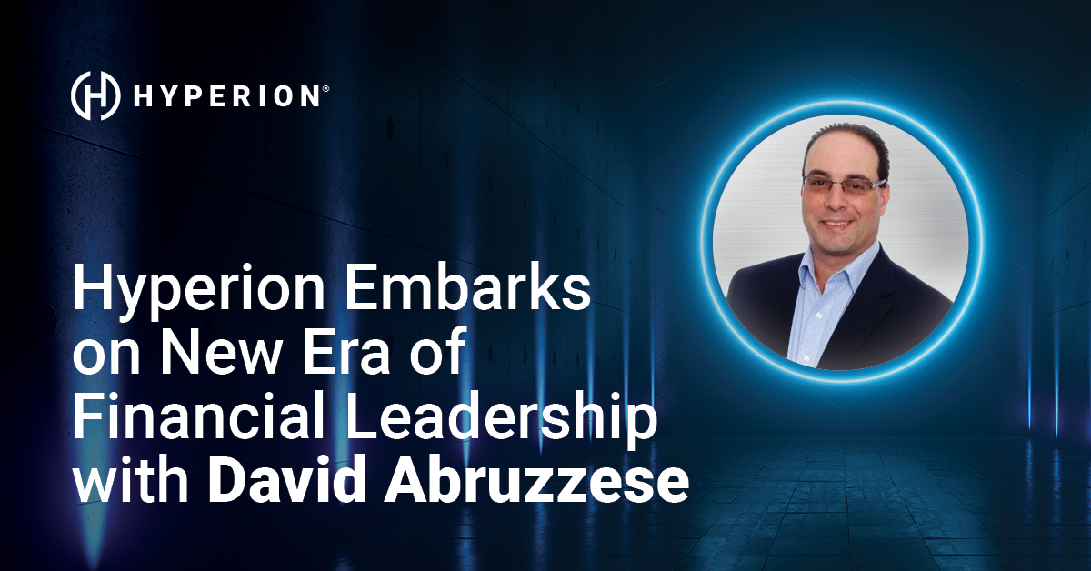 David Abruzzese Elevated to CFO of Hyperion, Inc. 5000 Fastest Growing ...